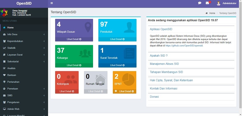 OpenSID - Website Sistem Informasi Desa framework CodeIgniter