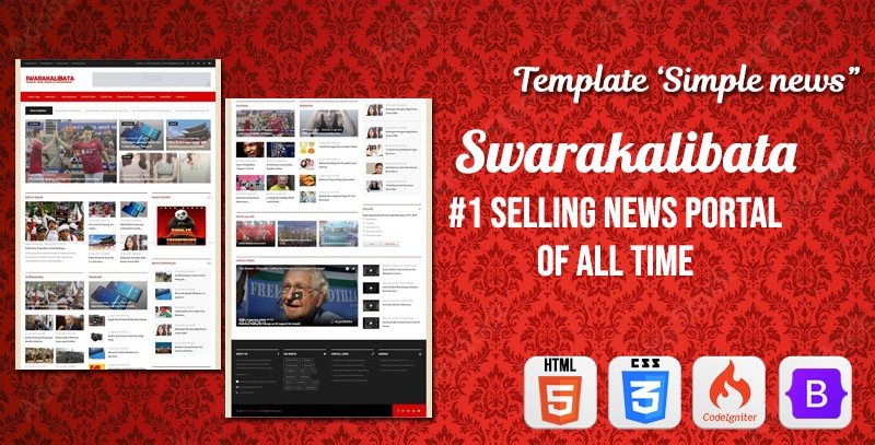 [Template] Simple News - Template CMS Swarakalibata CI